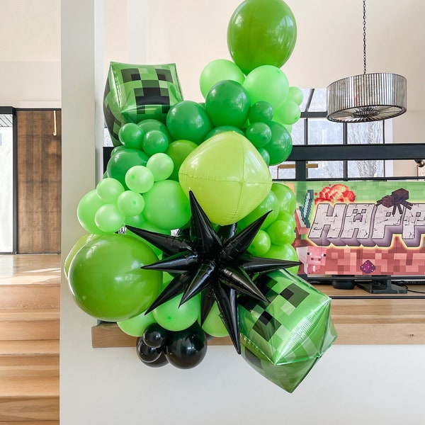 Minecrafter Custom Birthday Backdrop - Etsy