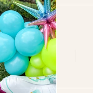 90s Party Decorations, Y2K Theme Birthday Party, Neon 80s Balloon Arch ...