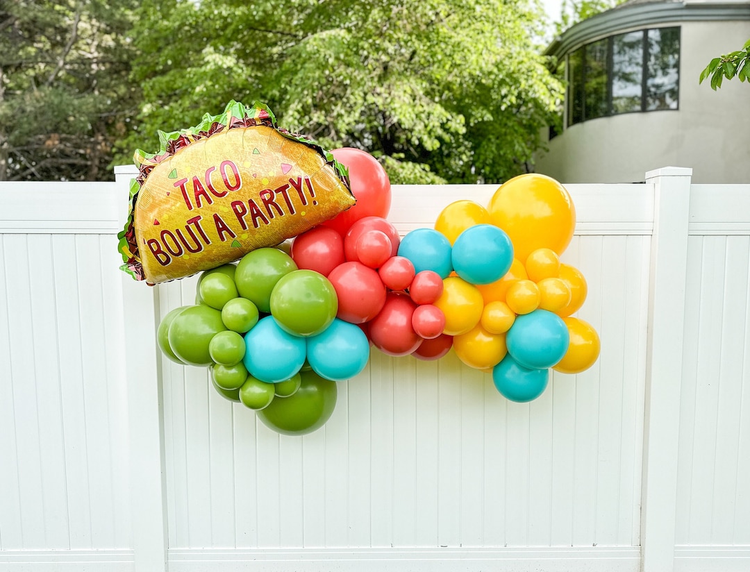 Dragons Love Tacos Birthday Party Decorations, Fiesta Balloons, Taco ...