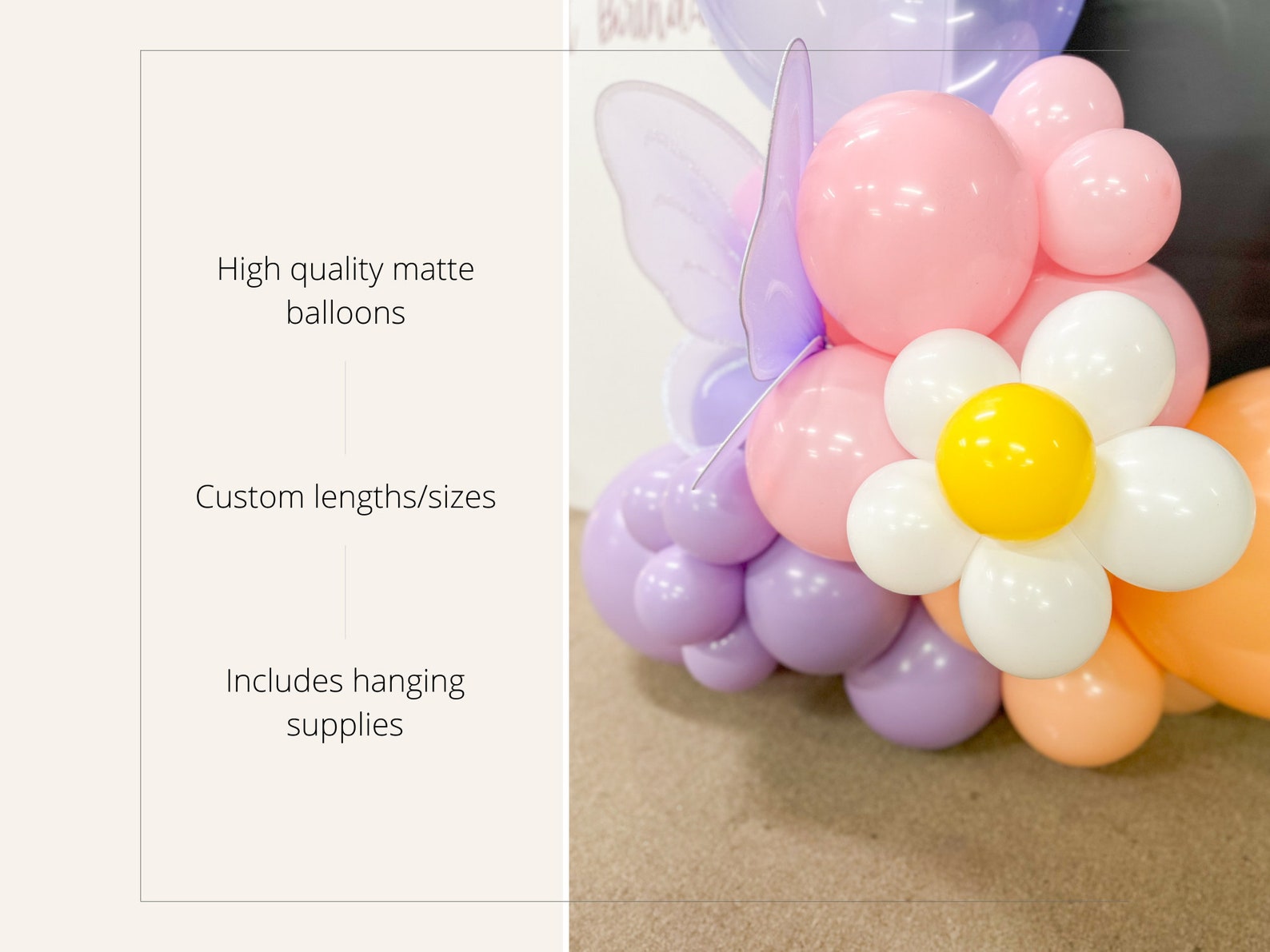 Fairy First Birthday Balloons, Woodland Fairy Balloon Arch, Butterfly ...