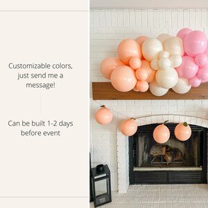 Peach Theme First Birthday Decorations, One Sweet Peach Balloon Garland ...