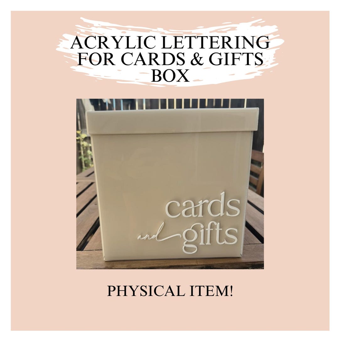 Custom Acrylic Lettering – DIY Gift Box & Card Decor - Etsy