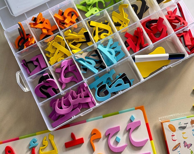 Arabic Learning Pack Arabic Alphabet Magnetic Letters - Etsy Australia