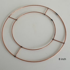 Flat Wire Wreath Rings 8, 10, 12 or 14 Inch Widths for Christmas Crafts ...