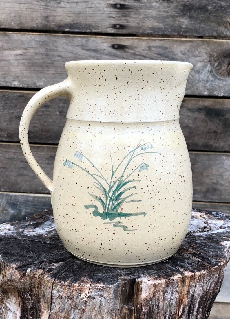 Handmade Ceramic Pitcher, 64oz., Hand Thrown Pottery, Stoneware Pitcher ...