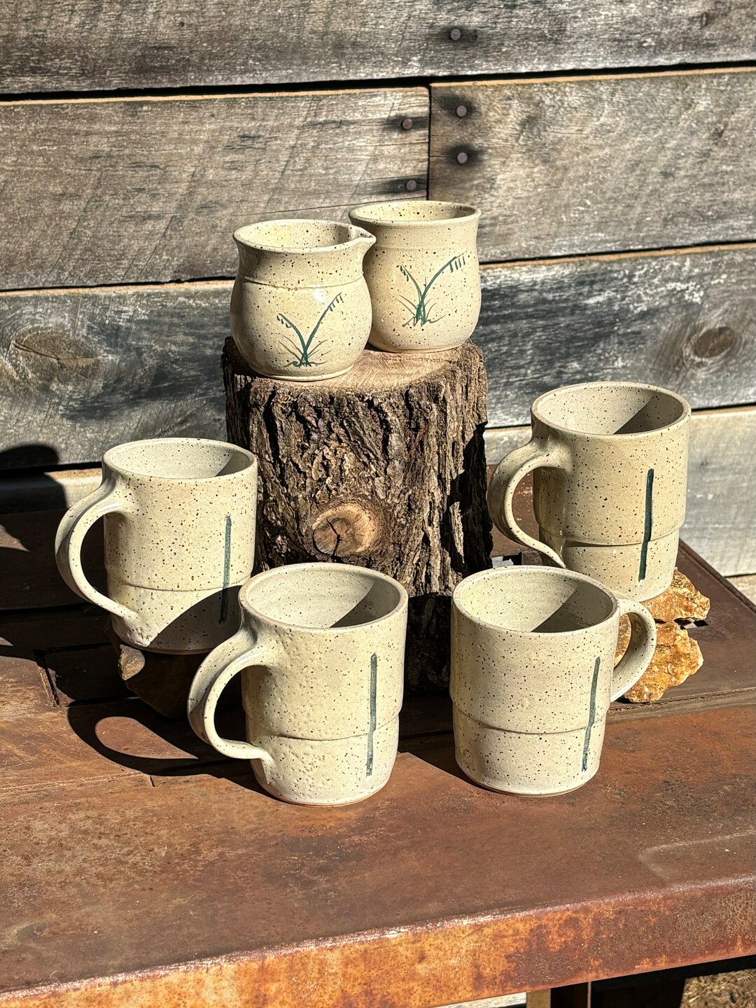 Handmade Ceramic Mug and Sugar/creamer Set, Functional Pottery, Hand ...