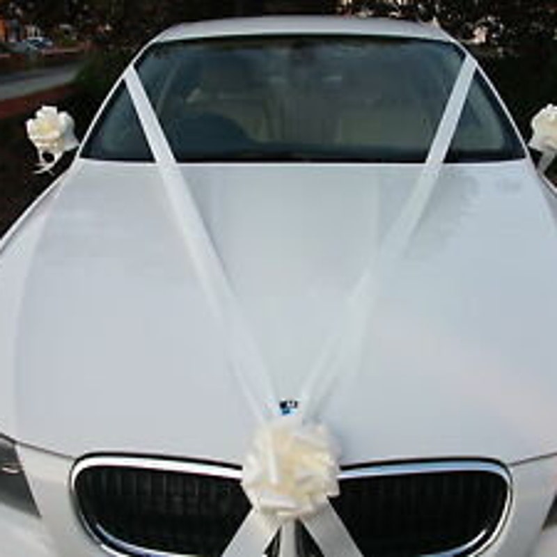 Large Car Bow Wedding - Etsy UK