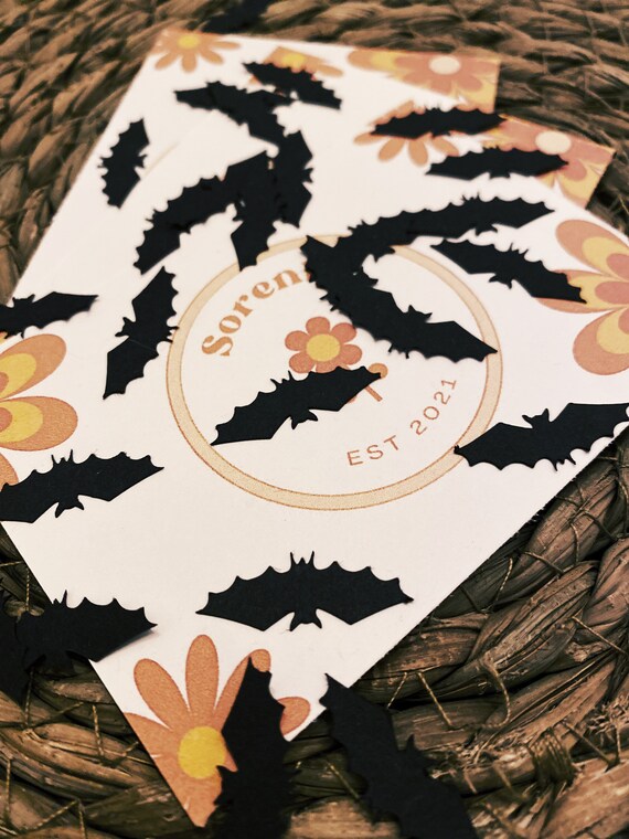 Batfetti Bat Confetti Spooky Party Decor Gothic Confetti - Etsy