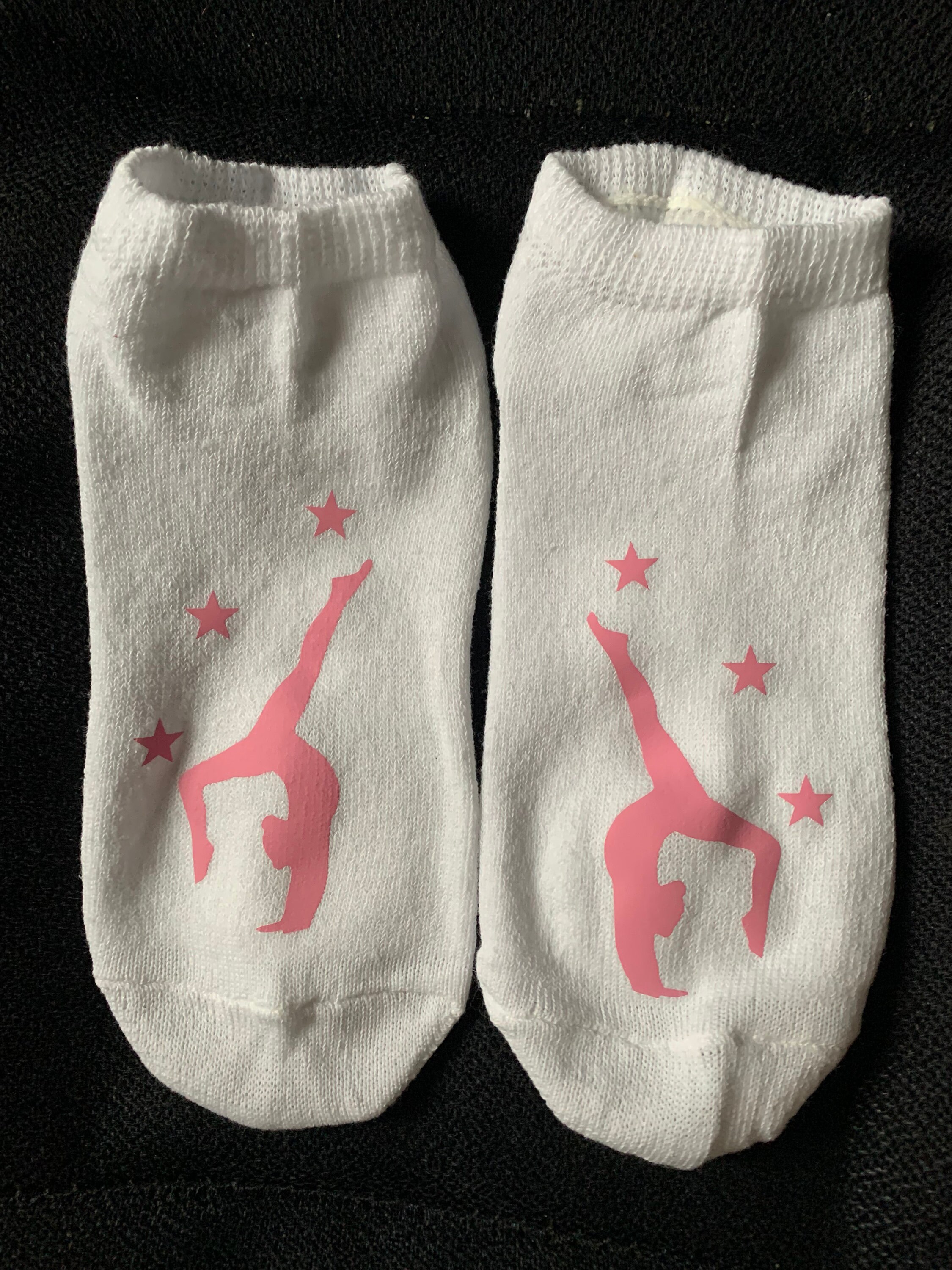 Girls Trainer Socks With Gymnast Design Various Colours UK - Etsy