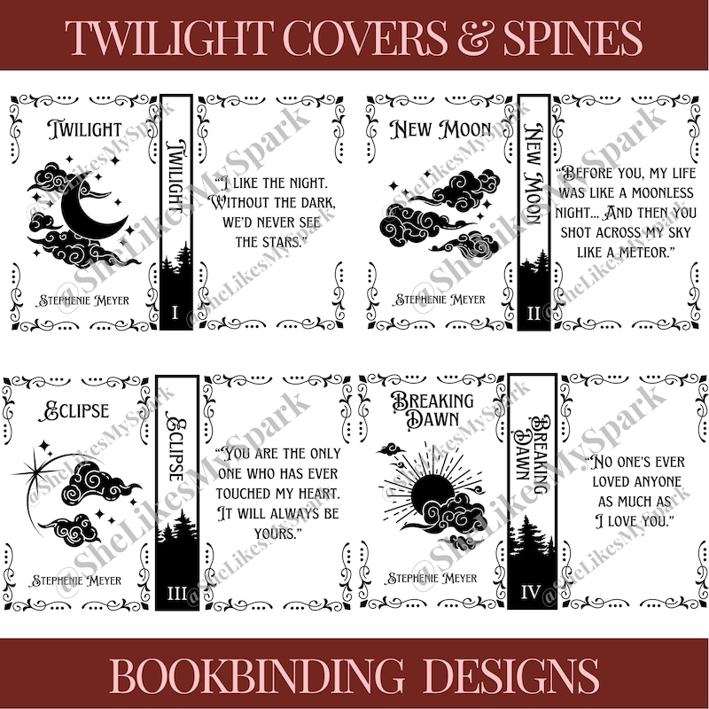 Custom Twilight Book Covers - Etsy