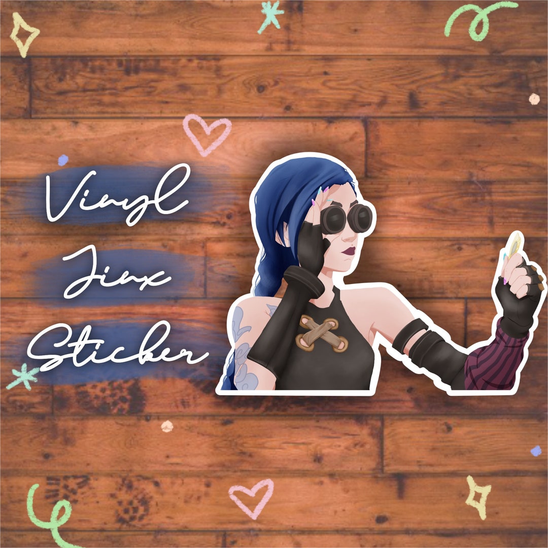 Jinx Sticker Arcane Sticker League of Legends Sticker Jinx - Etsy