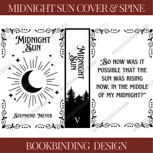 The Twilight Saga + Midnight Sun Bookbinding Cover Designs PNG Files ...