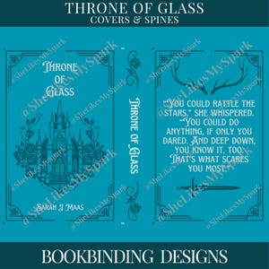 Throne of Glass Tandem Covers Bookbinding Cover Designs PNG Files ...