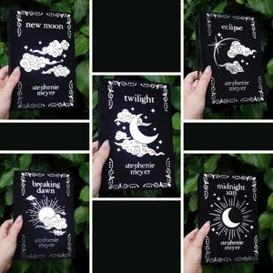 The Twilight Saga + Midnight Sun Bookbinding Cover Designs PNG Files ...