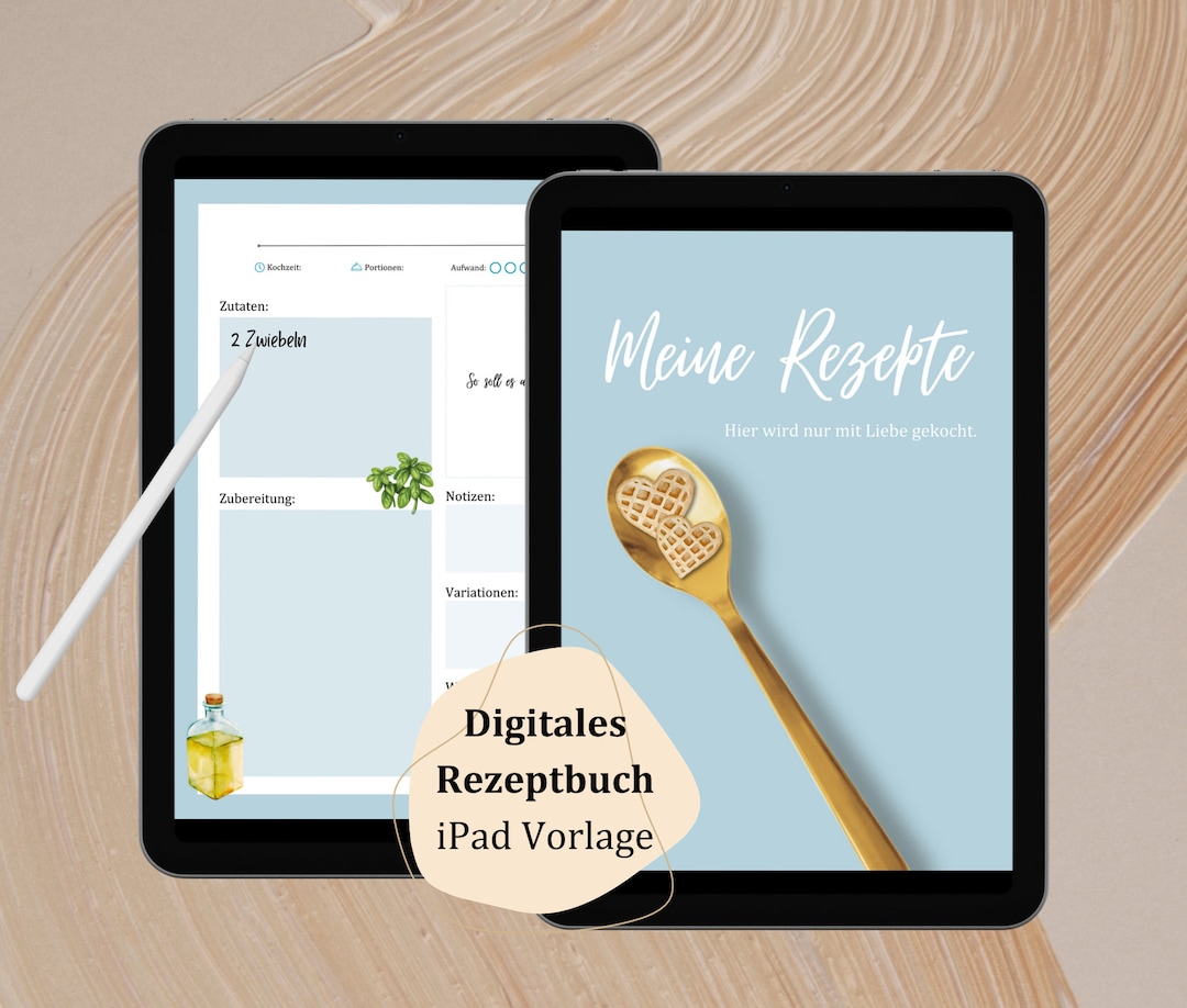 Digital Recipe Book: Your Own Recipes, Menu Planning and Tips Recipe ...
