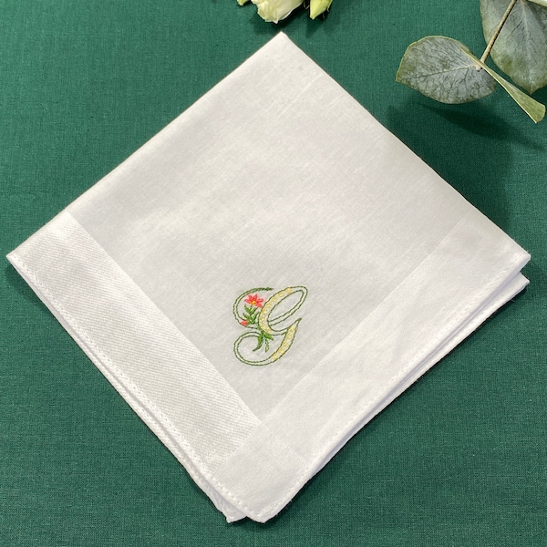 Embroidered Handkerchief - Etsy