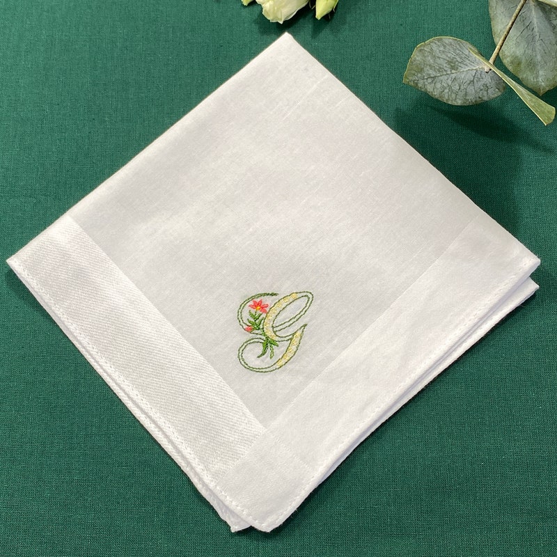 Embroidered Handkerchief - Etsy