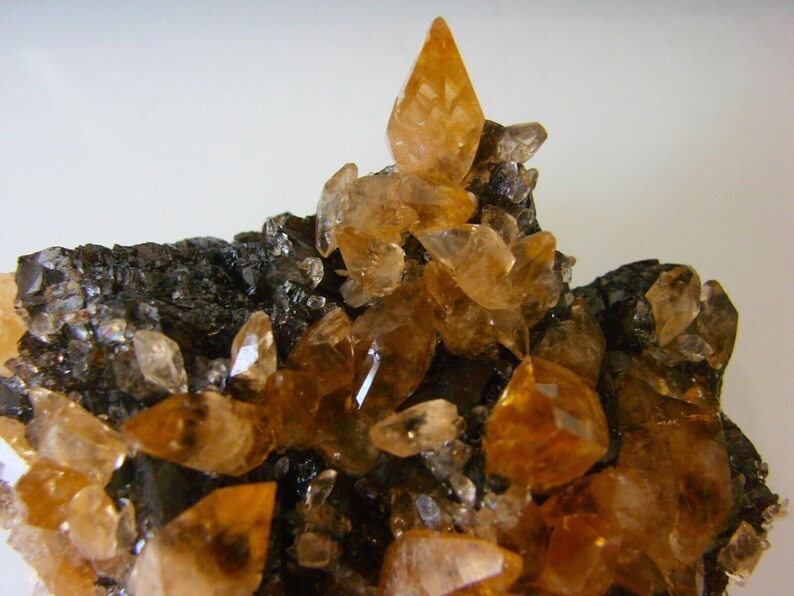CALCITE SPHALERITE, golden Cumberland Mine, Carthage, Tennessee, USA ...
