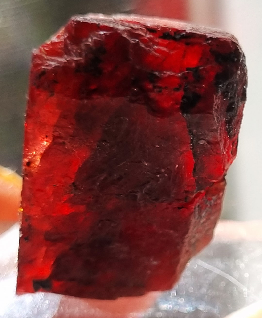 Terminated Red Rhodonite Crystal With Galena, Broken Hill, NSW ...