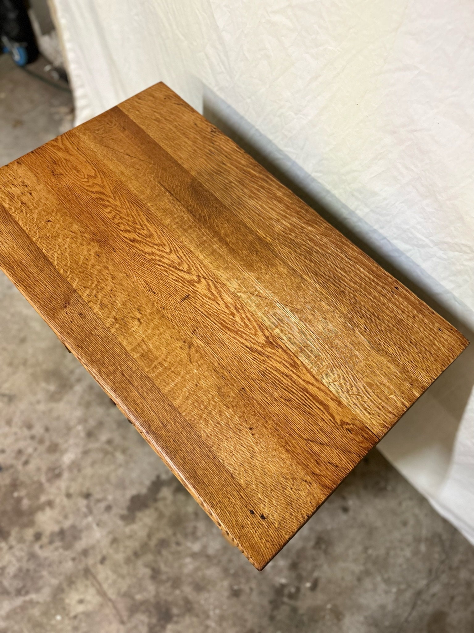 Primitive Rustic Antique Vintage Oak Night Stand, End Table, Vinyl ...