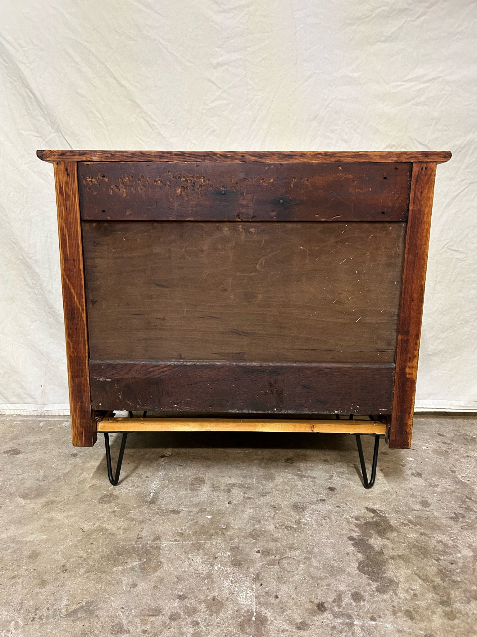 Primitive Rustic Antique Vintage Oak Night Stand, End Table, Vinyl ...