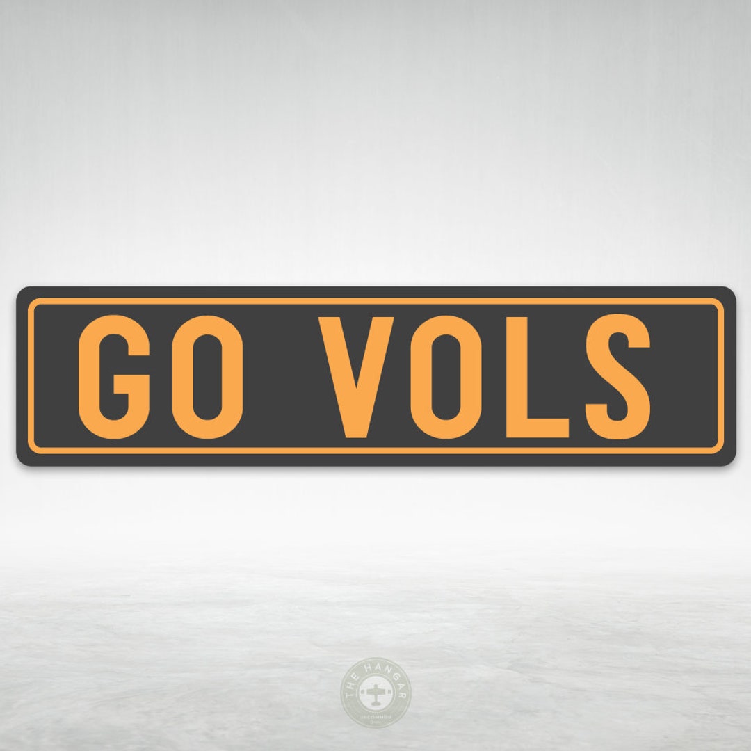 GO VOLS Street Sign -- University of Tennessee Decor | Outdoor Indoor ...