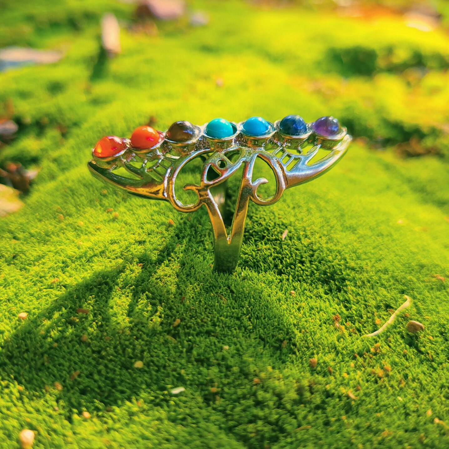 Chakra Alignment Ring, Chakra Ring, Healing Ring, Hippie Ring, Boho ...