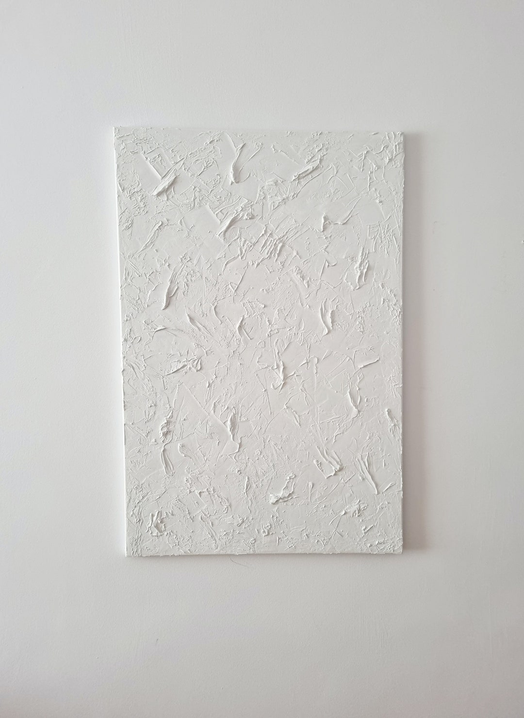 White Abstract Painting - Etsy