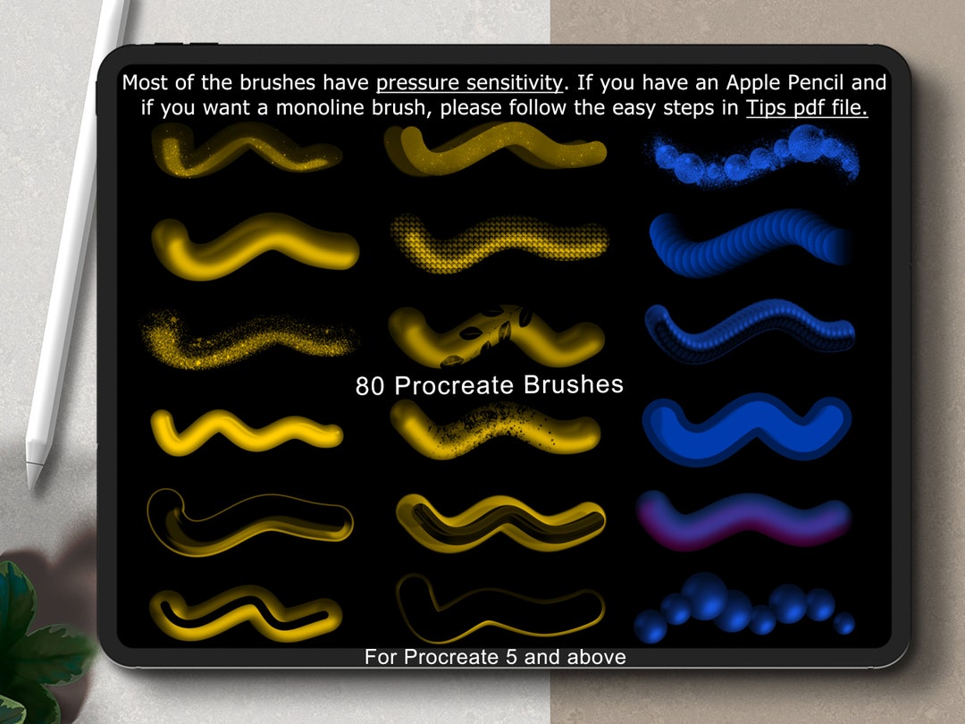 3D Procreate Brushes for Lettering, 3D Brush Bundle, Calligraphy ...