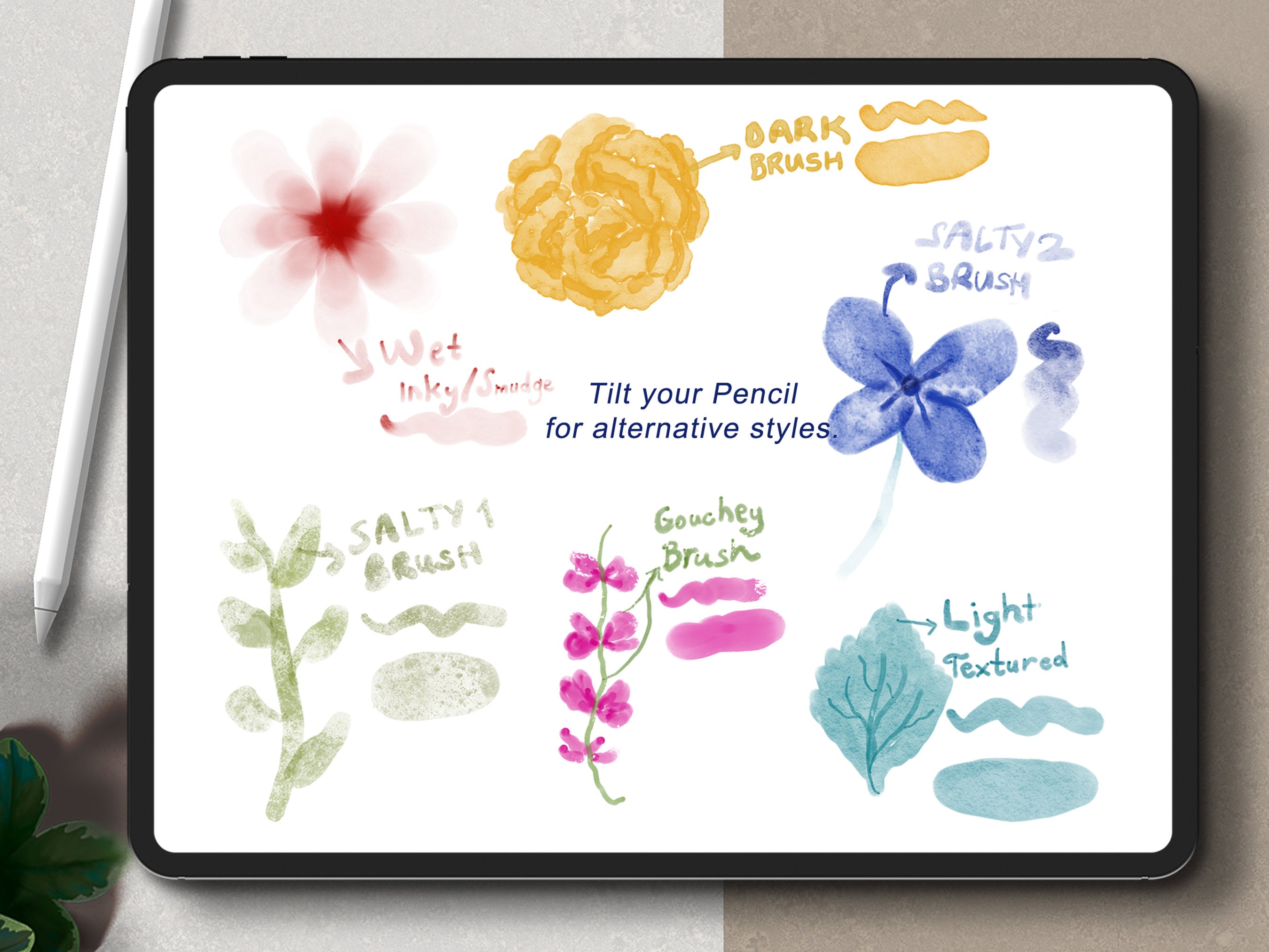 Procreate Watercolor Brushes Watercolor Brush Set for iPad - Etsy