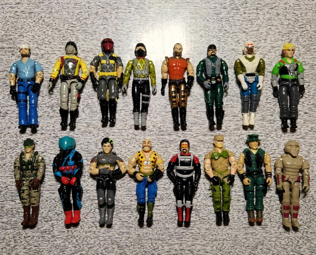 Vintage GI Joe LOT - 80s Joes -see Detailed Photos - ARAH - Hasbro ...