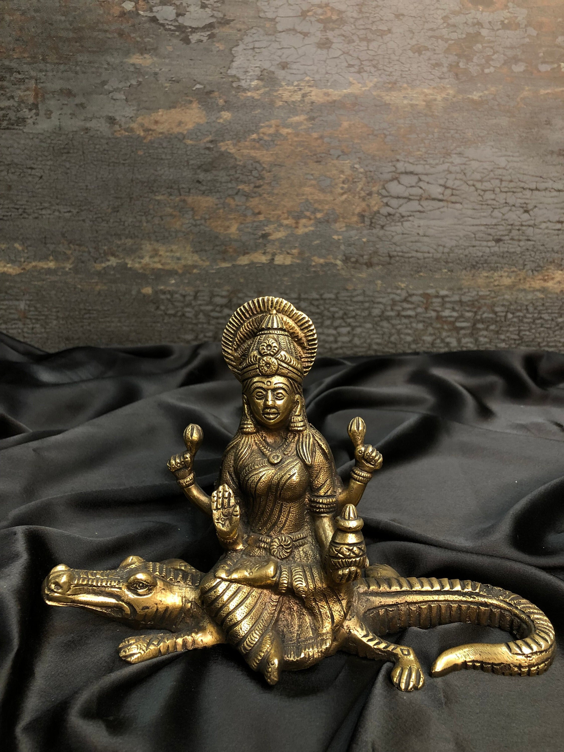 8.5" Ganga Statue, Goddess Ganga Statue, Holy River Ganga, Goddess ...