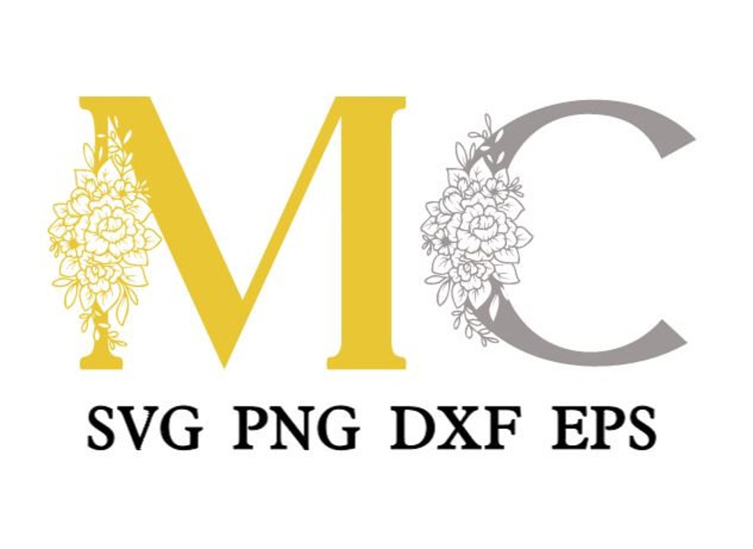 Monogram Font SVG - Etsy