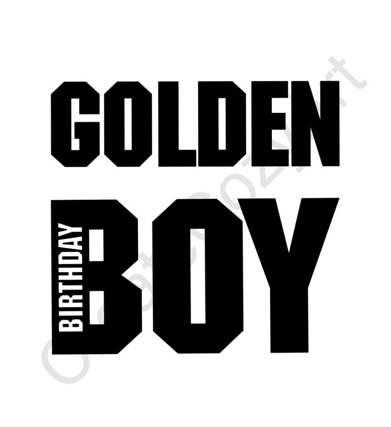 Custom Birthday Digital Files, Golden Boy, Custom Digital Files, JPG ...