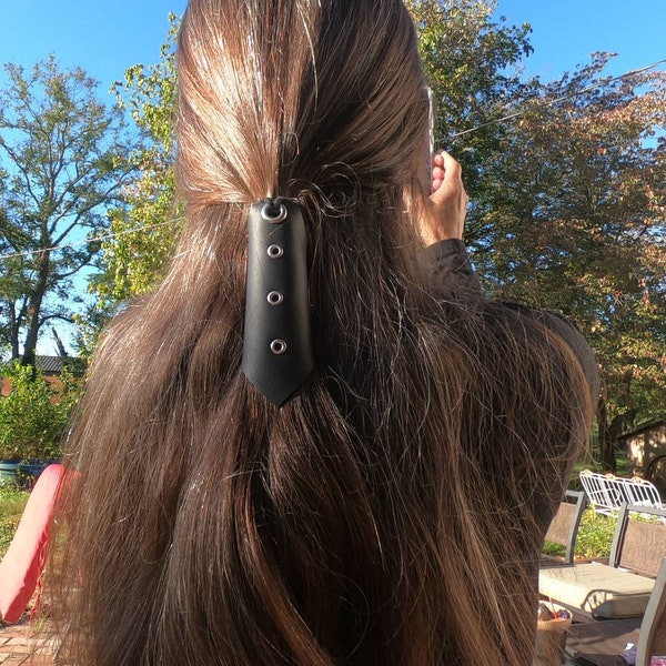 Leather Hair Wrap - Etsy