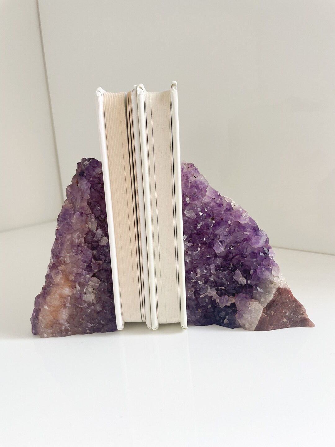 Amethyst Crystal Bookends, Purple Amethyst Crystals, Amethyst Ornaments ...