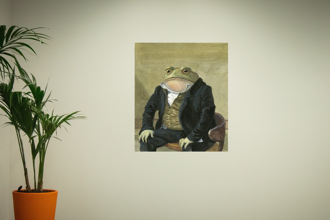 Colonel Toad Frog Meme Poster Print Wall Art 45cm 60cm - Etsy