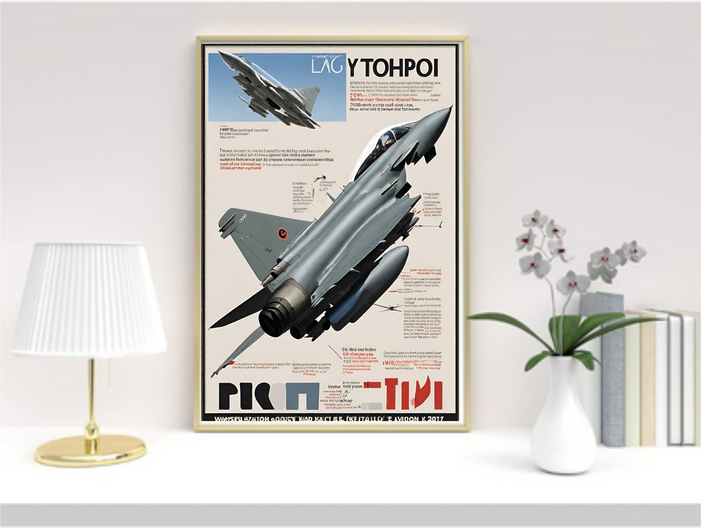 RAF Typhoon British Fighter Jet Aviation Poster 45cm X 60cm - Etsy Canada