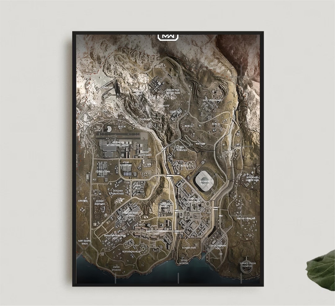 Call of Duty Modern Warfare Warzone 2 Game Map Poster Choose Size - Etsy
