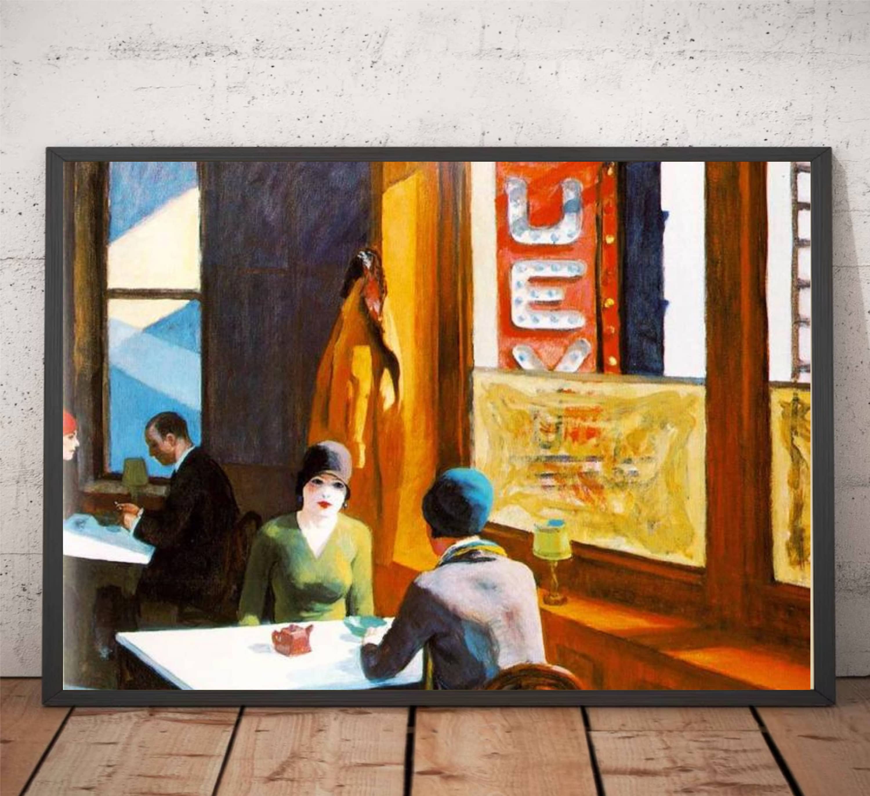 Edward Hopper Chop Suey 1929 Social Realism Painting Art Print - Etsy
