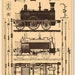 Steampunk Steam Train Engine Locomotive Train Engine Vintage Diagram ...