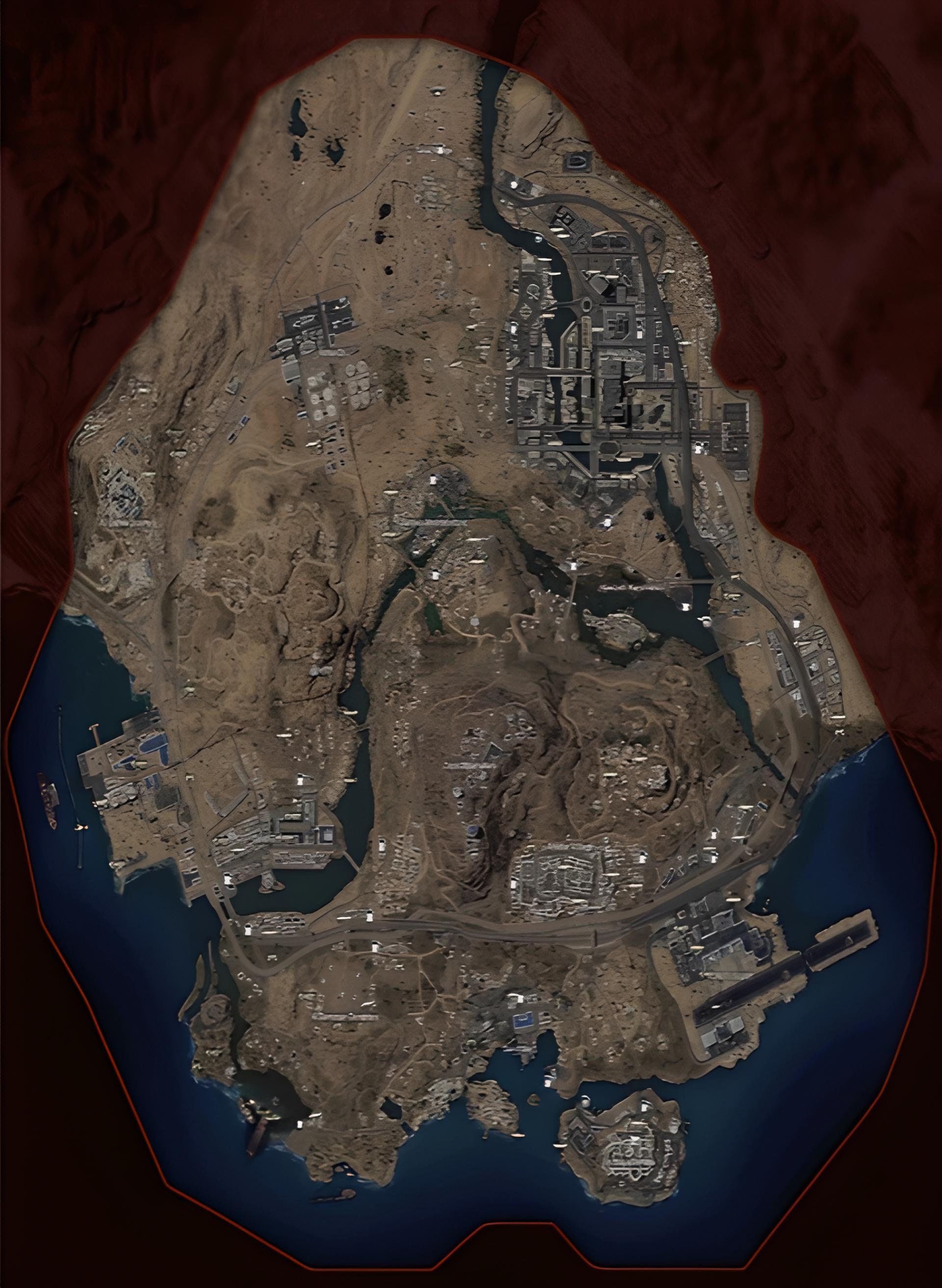 Al Mazrah Map Call of Duty Modern Warfare Warzone 2 MW2 Game Map Poster ...