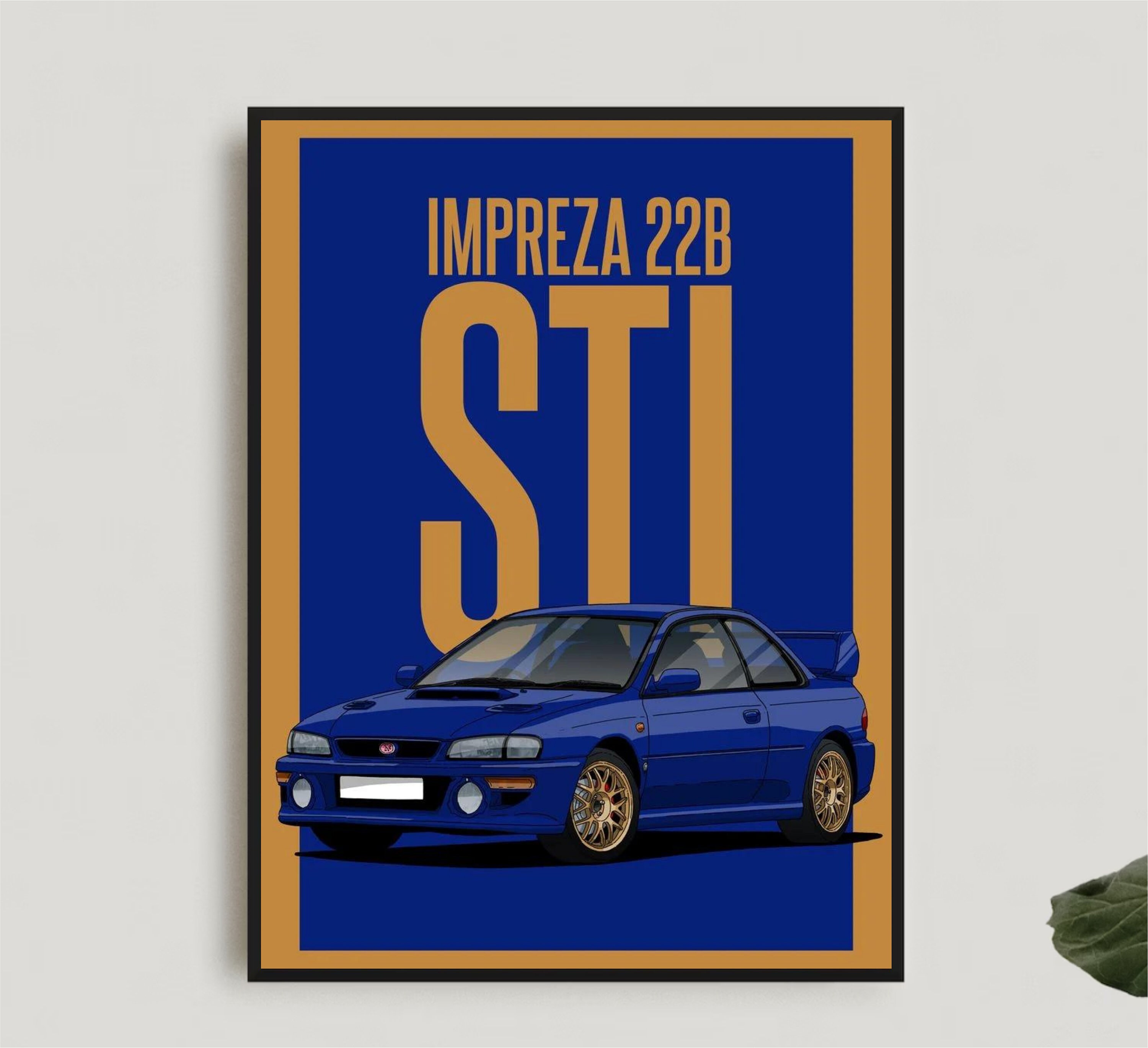 Subaru Subaru Impreza 22B WRX Sti Poster Choose Size - Etsy