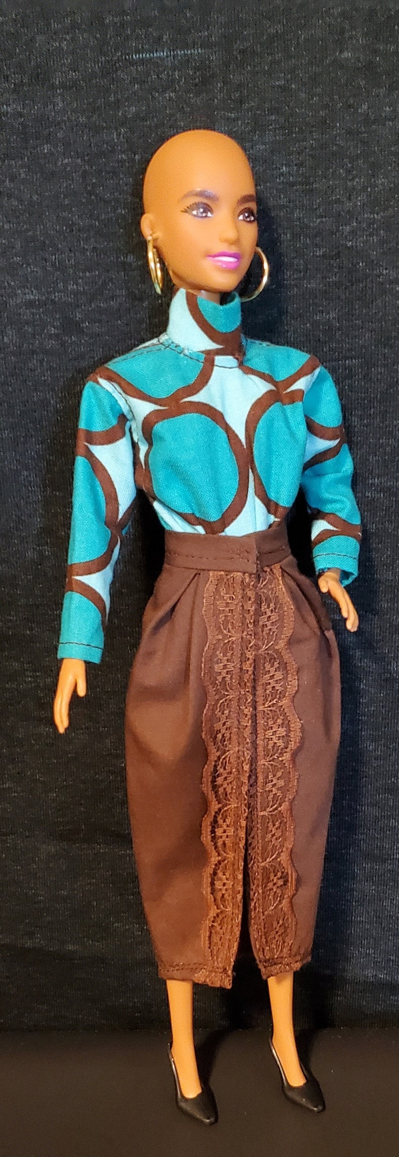 Barbie/ Doll Clothes/ Turtle Neck Body Suit/ Wrap Skirt - Etsy