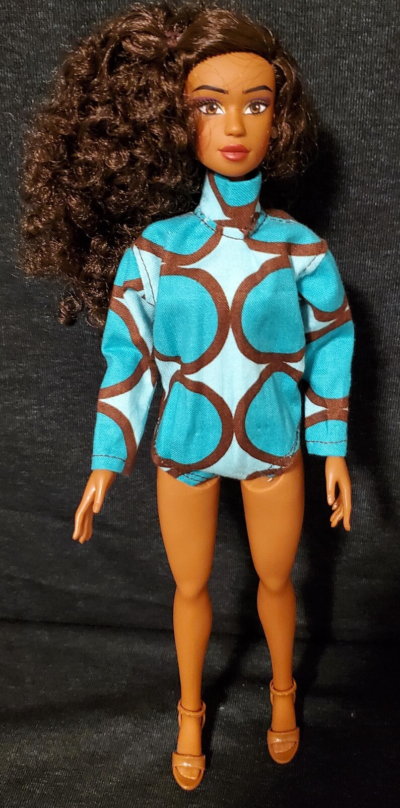Barbie/ Doll Clothes/ Turtle Neck Body Suit/ Wrap Skirt - Etsy