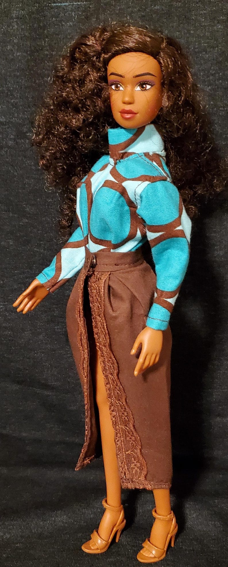 Barbie/ Doll Clothes/ Turtle Neck Body Suit/ Wrap Skirt - Etsy