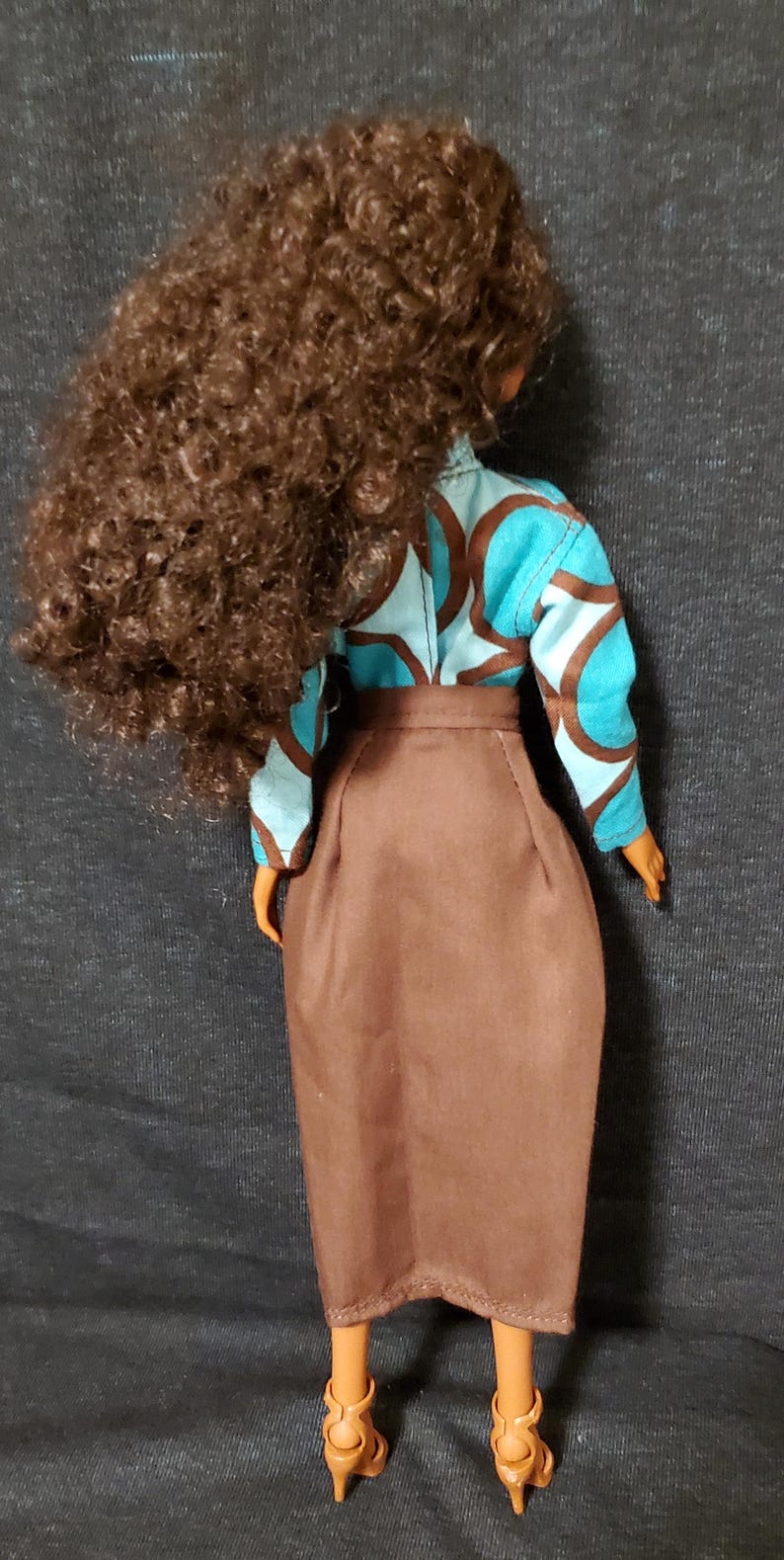 Barbie/ Doll Clothes/ Turtle Neck Body Suit/ Wrap Skirt - Etsy