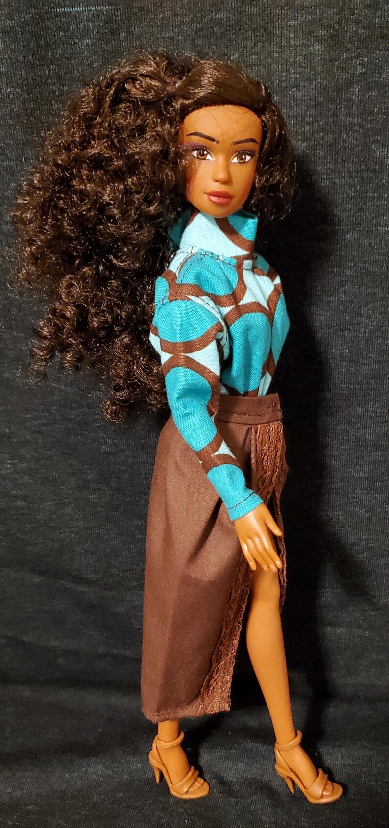 Barbie/ Doll Clothes/ Turtle Neck Body Suit/ Wrap Skirt - Etsy