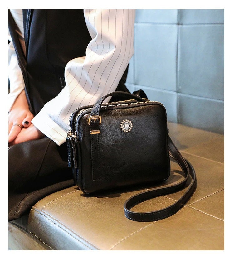 Vintage Style Shoulder Bag Square Crossbody Bags Women Compartment ...
