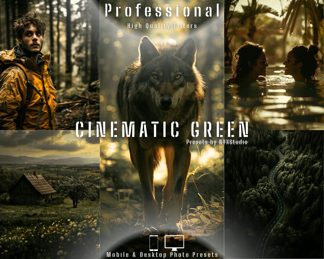 15 Cinematic Greens Desktop & Mobile Presets | Green, Dark, Little ...